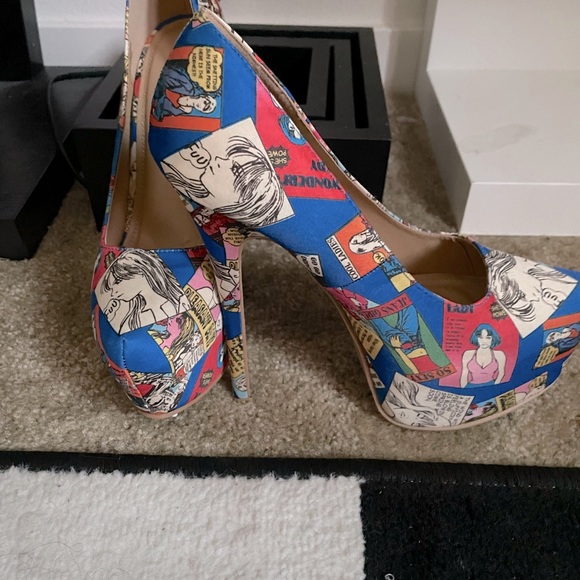 Shoes | Cmic Book Heels | Poshmark